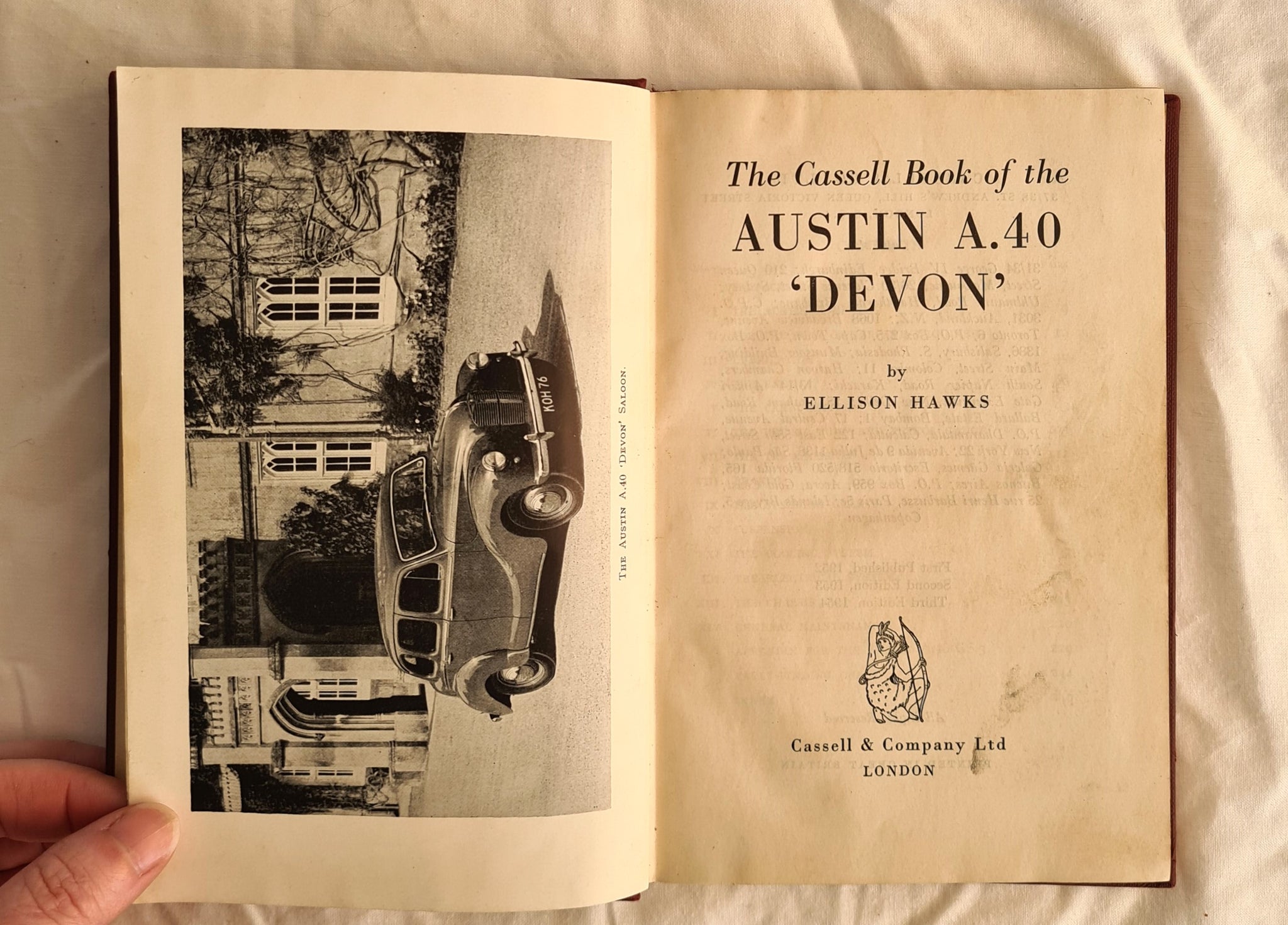 The Cassell Book of the Austin A.40 ‘Devon’ by Ellison Hawks – Morgan's ...