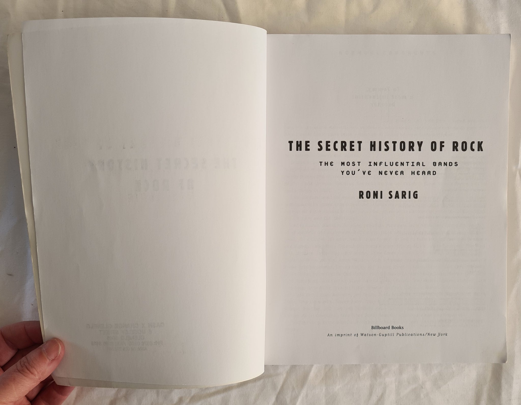 The Secret History of Rock by Roni Sarig – Morgan's Rare Books