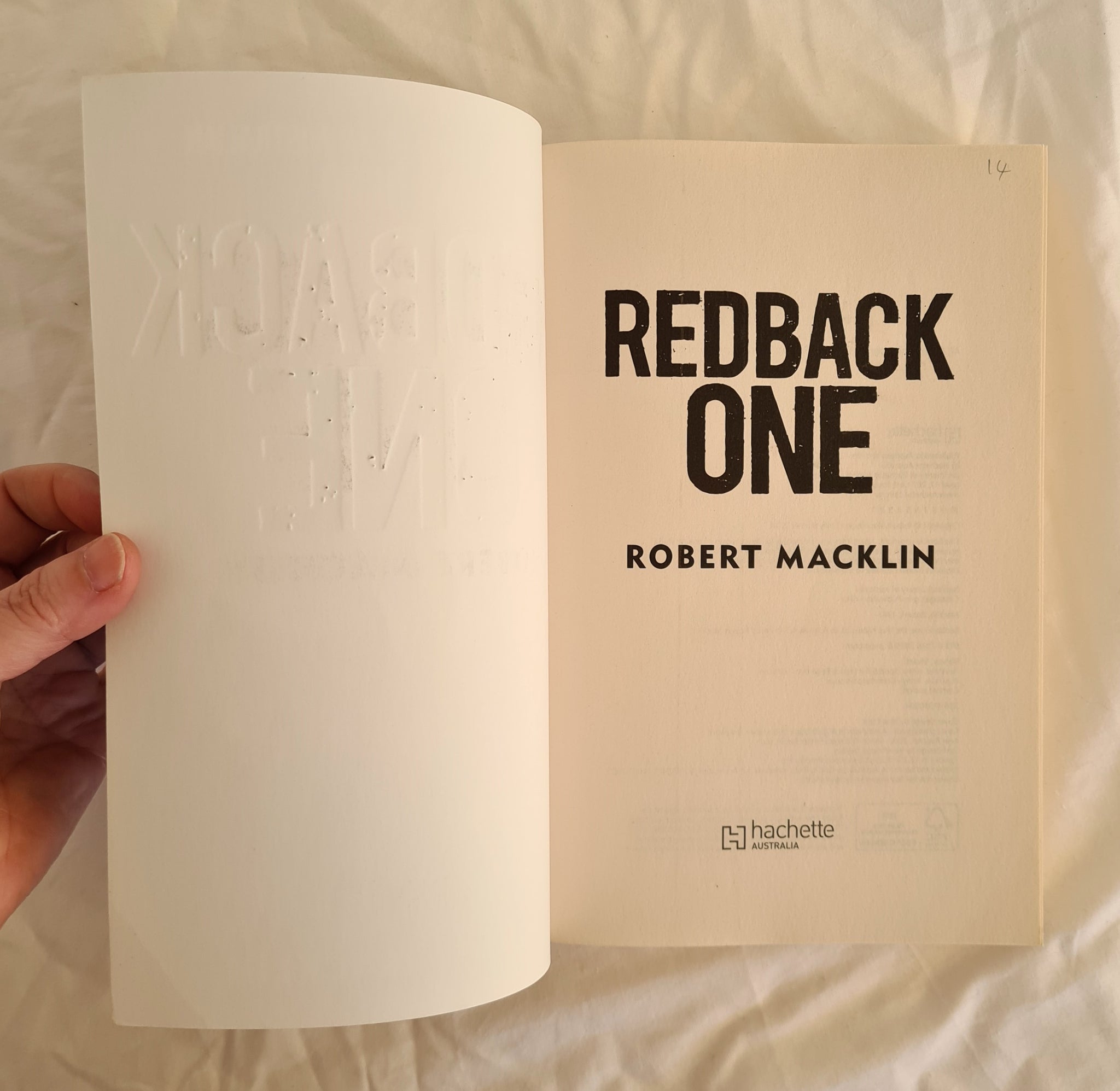 Redback One by Robert Macklin – Morgan's Rare Books