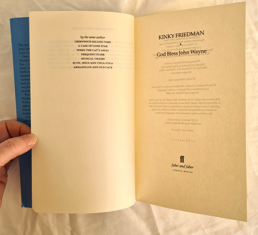 God Bless John Wayne by Kinky Friedman – Morgan's Rare Books