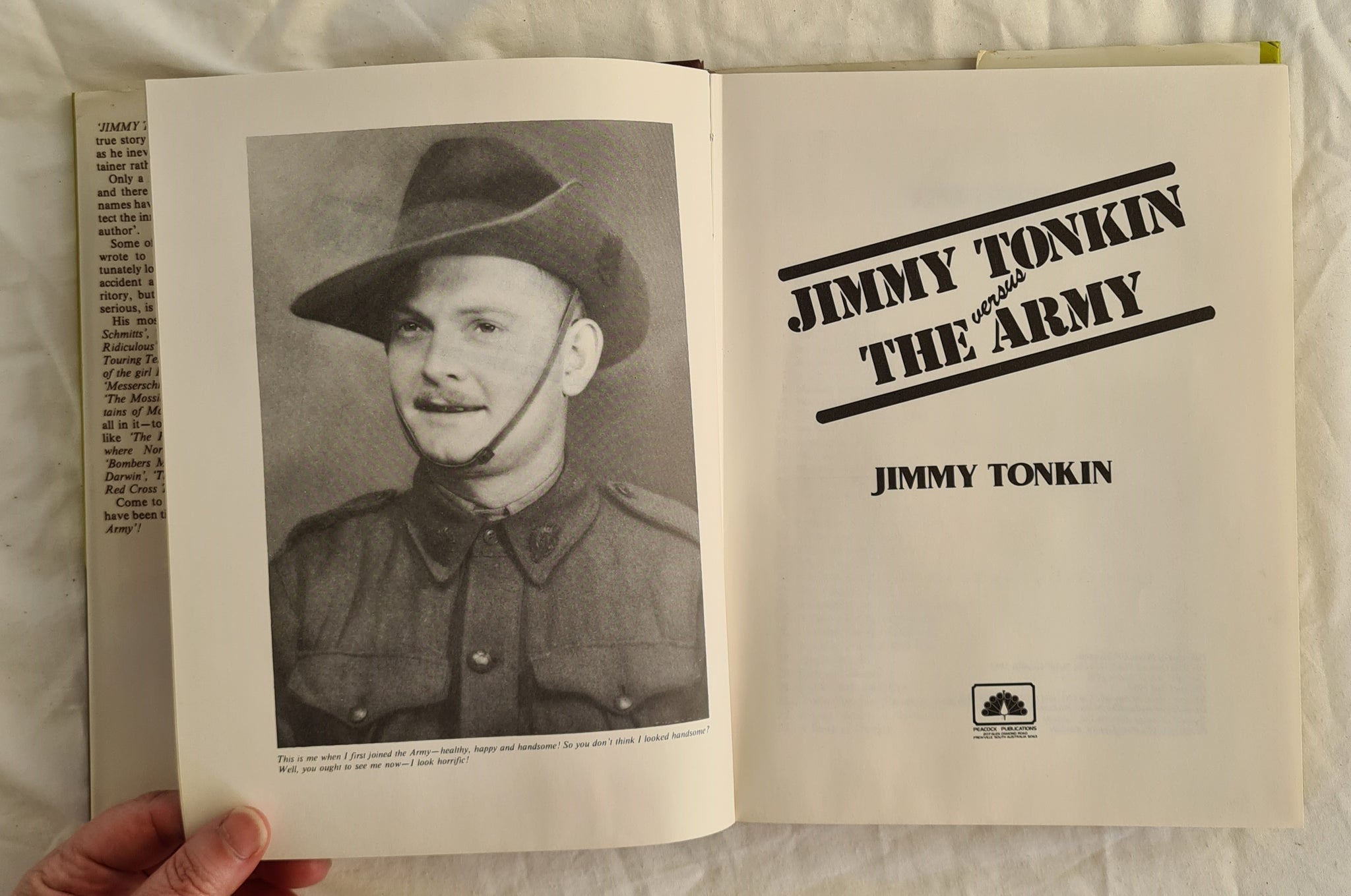 Jimmy Tonkin versus The Army by Jimmy Tonkin – Morgan's Rare Books