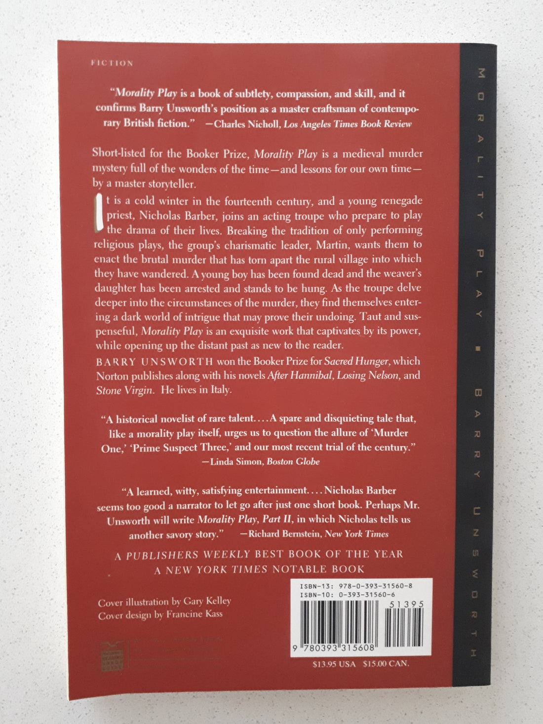 Morality Play by Barry Unsworth – Morgan's Rare Books