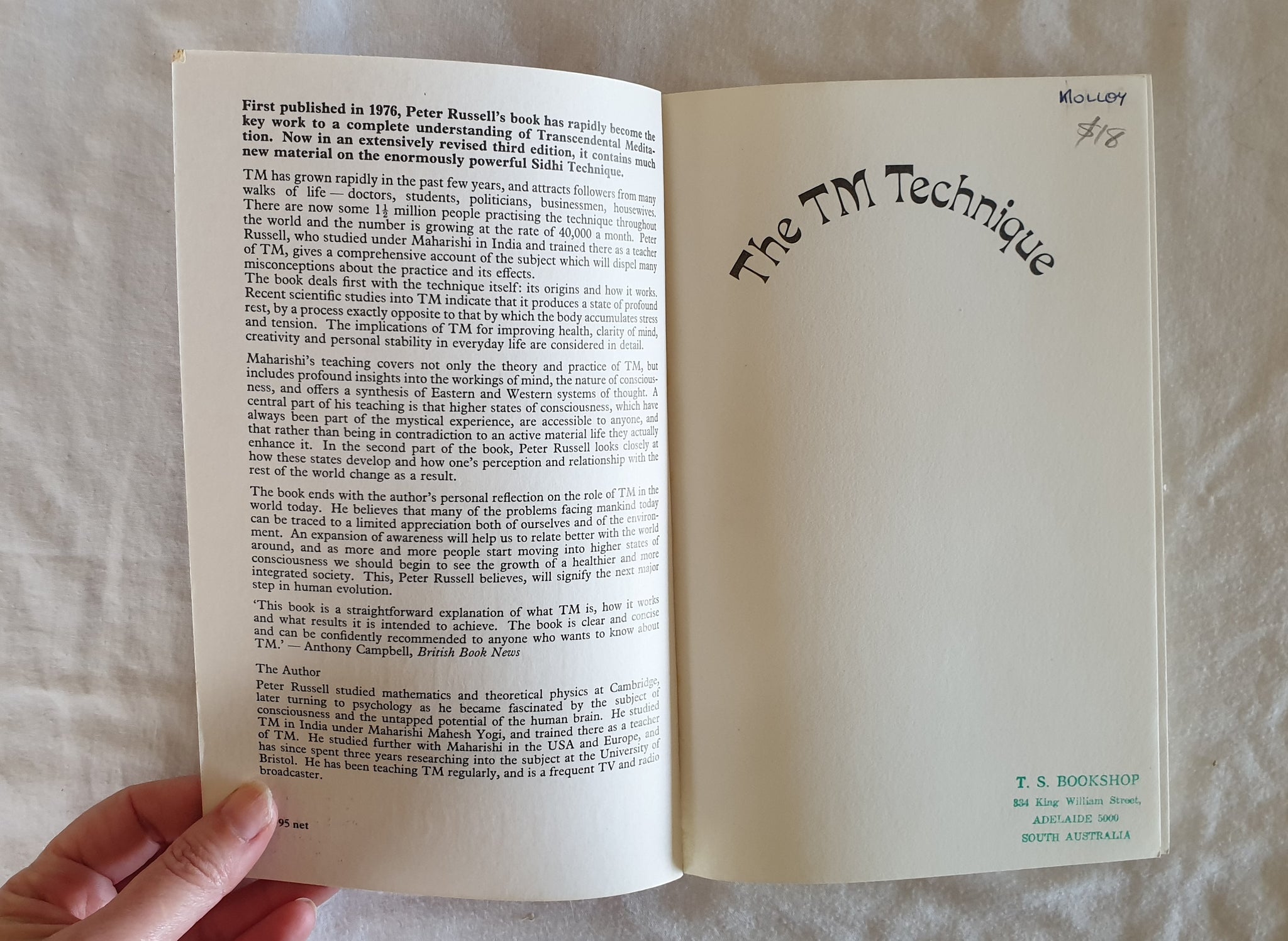The TM Technique by Peter Russell – Morgan's Rare Books