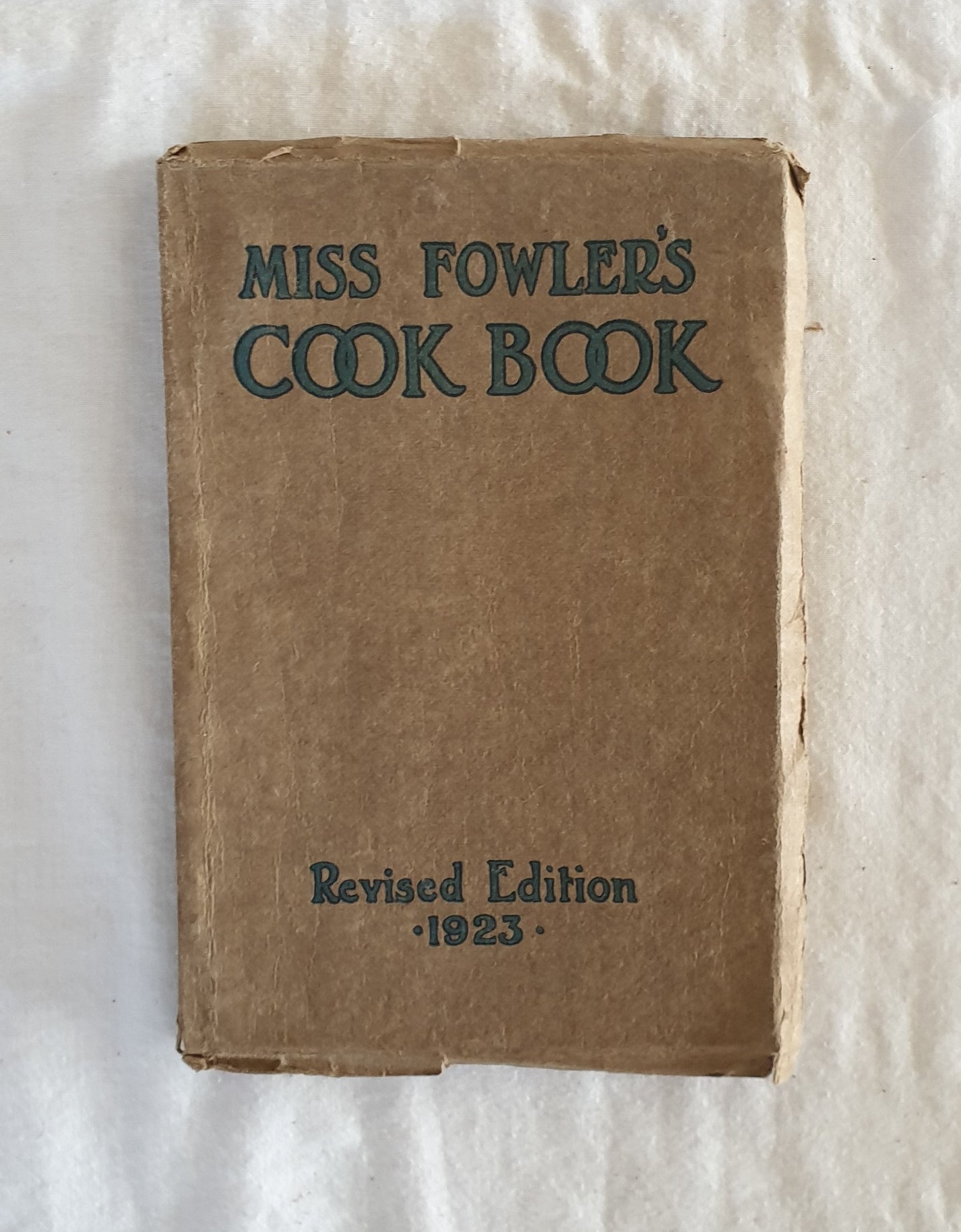 Miss Fowler's Cook Book by Lily F. Fowler – Morgan's Rare Books