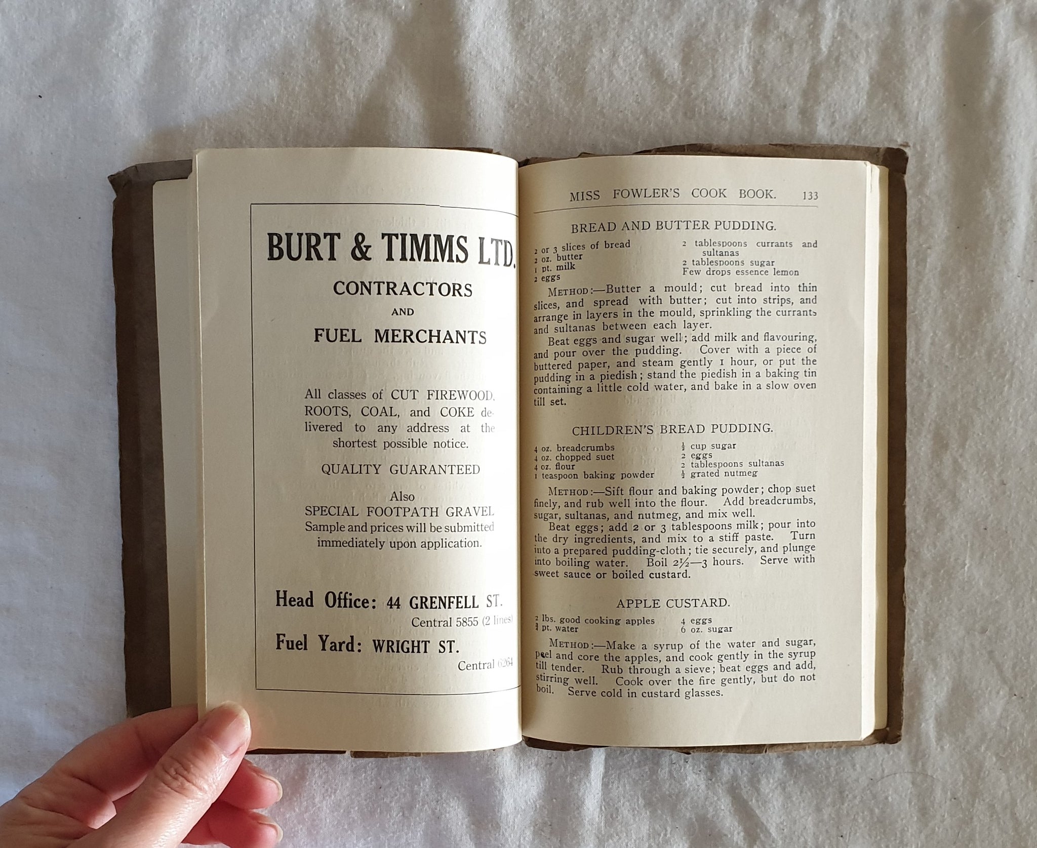 Miss Fowler's Cook Book by Lily F. Fowler – Morgan's Rare Books