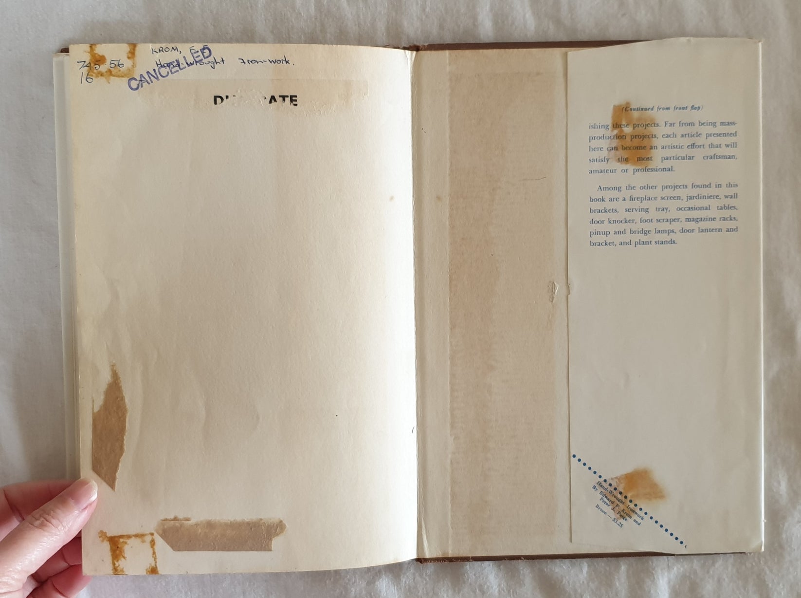 Hand-Wrought Ironwork by Edward F. Krom and Peter J. Paige – Morgan's ...