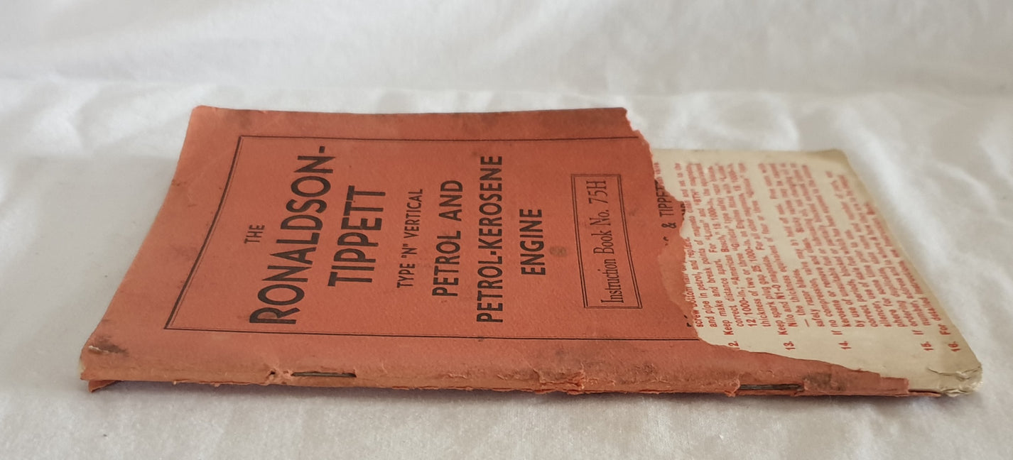 The Ronaldson-Tippett Type "N" Vertical and Petrol-Kerosene Engine ...