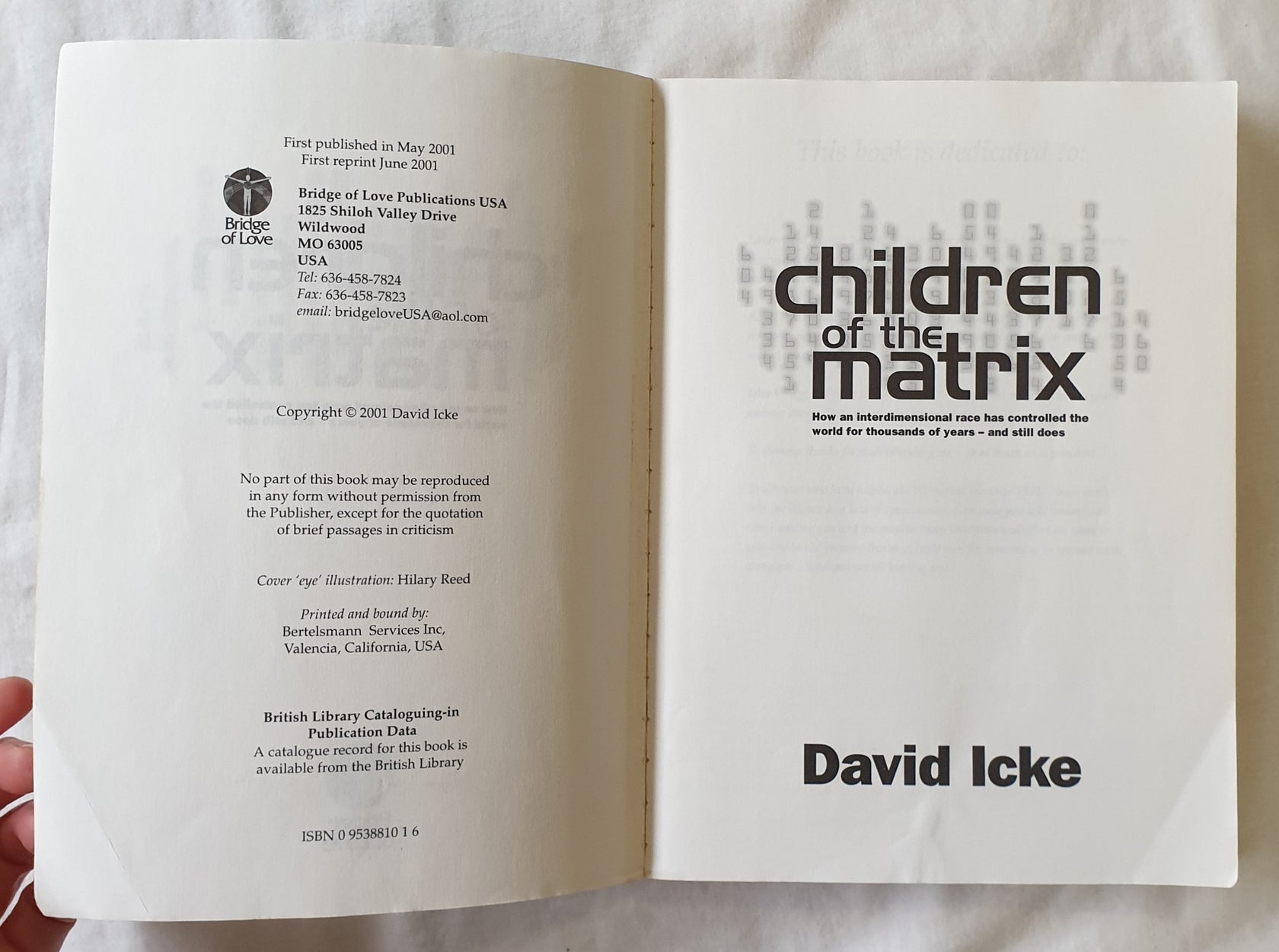 Children of the Matrix by David Icke – Morgan's Rare Books