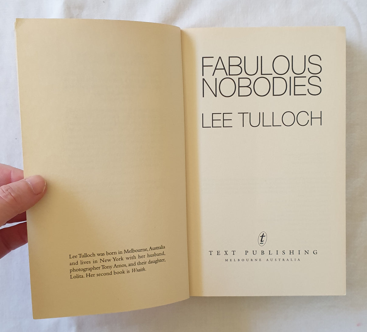 Fabulous Nobodies by Lee Tulloch – Morgan's Rare Books