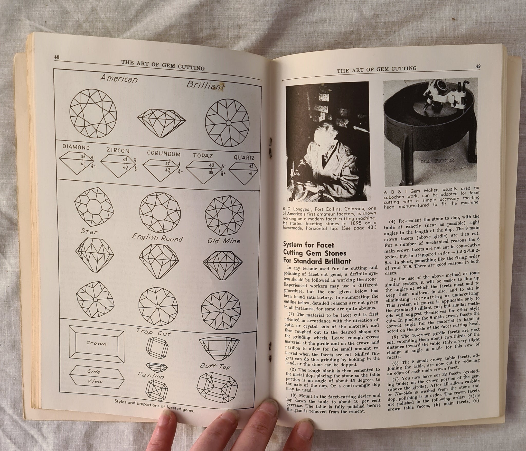 The Art of Gem Cutting by Dr. H. C. Dake – Morgan's Rare Books