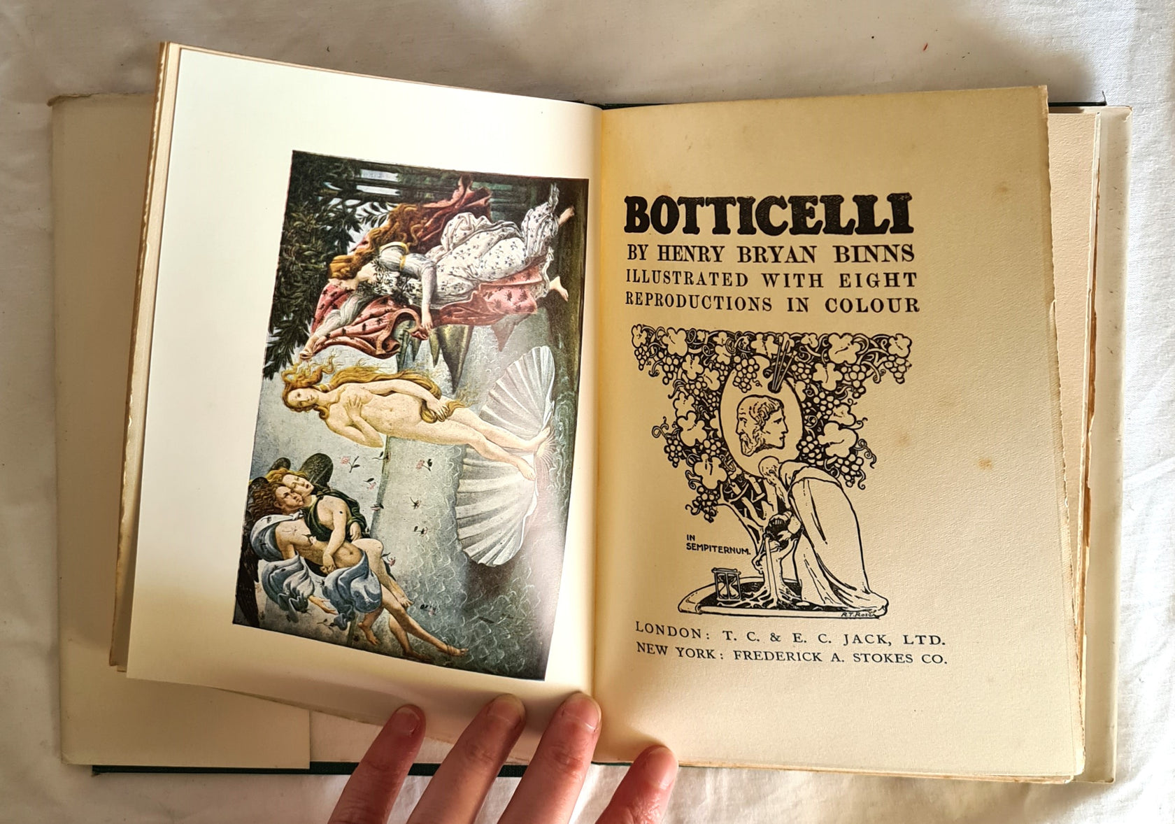 Botticelli by Henry Bryan Binns – Morgan's Rare Books