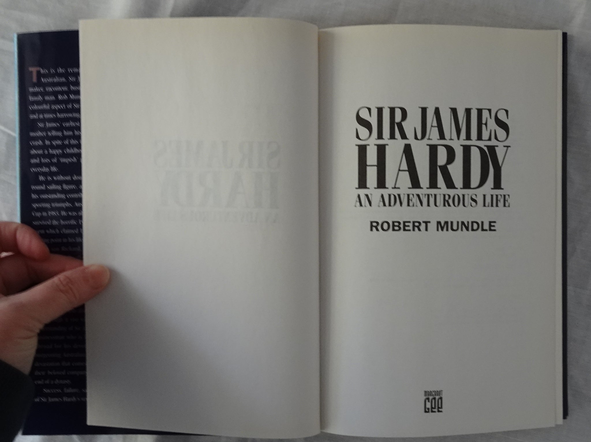 Sir James Hardy by Robert Mundle – Morgan's Rare Books