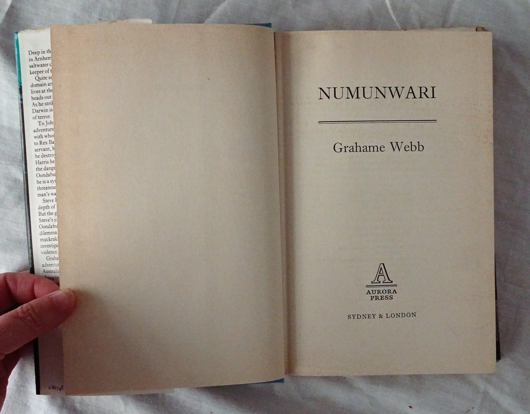 Numunwari by Grahame Webb – Morgan's Rare Books