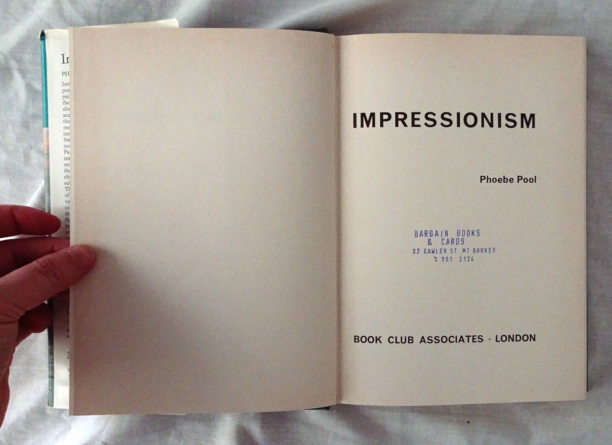 Impressionism by Phoebe Pool – Morgan's Rare Books