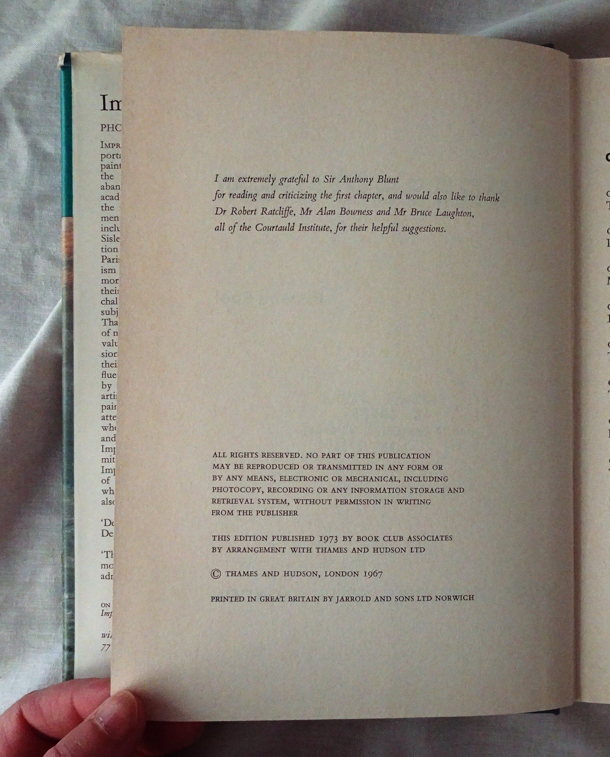 Impressionism by Phoebe Pool – Morgan's Rare Books