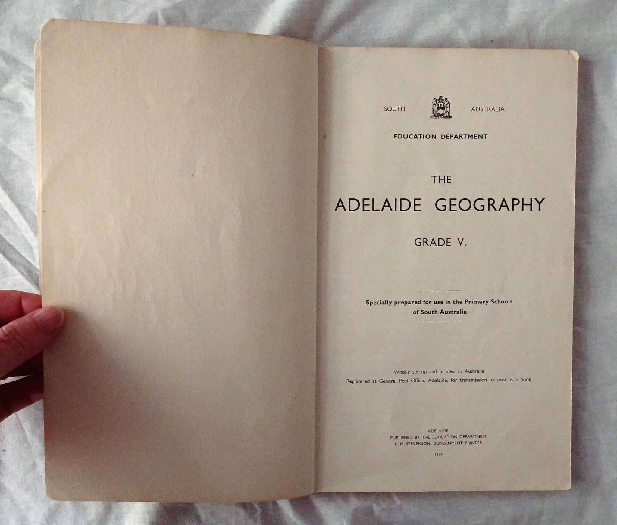 The Adelaide Geography Grade V. – Morgan's Rare Books