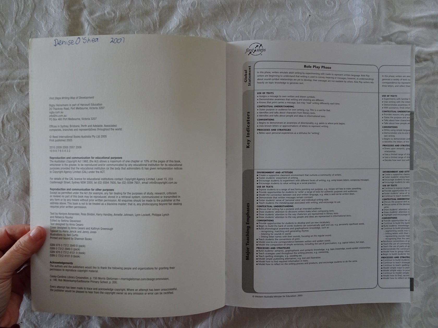 First Steps Writing Map of Development – Morgan's Rare Books